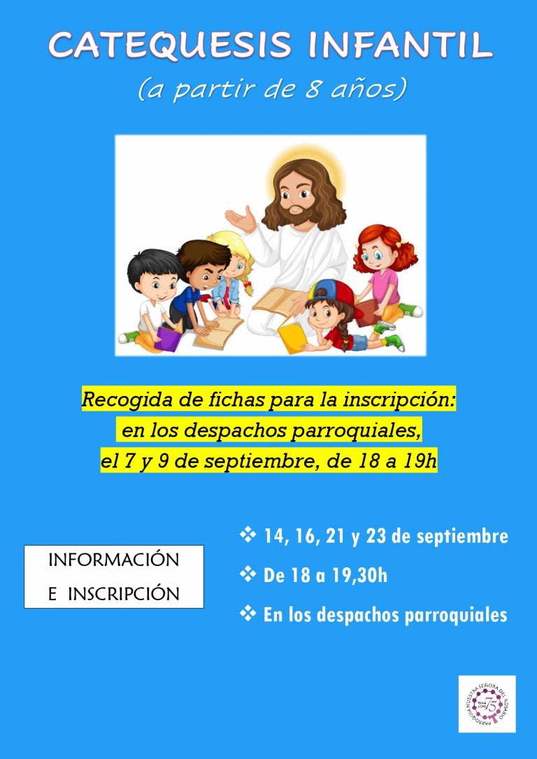 Catequesis Infantil: información e inscripción - Parroquia Nuestra ...